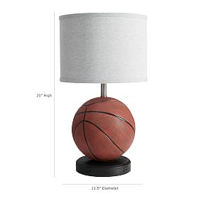 Basketball Table Lamp with USB | Pottery Barn Teen