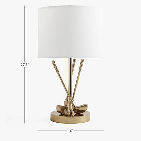 Gold Golf Table Lamp | Pottery Barn Teen