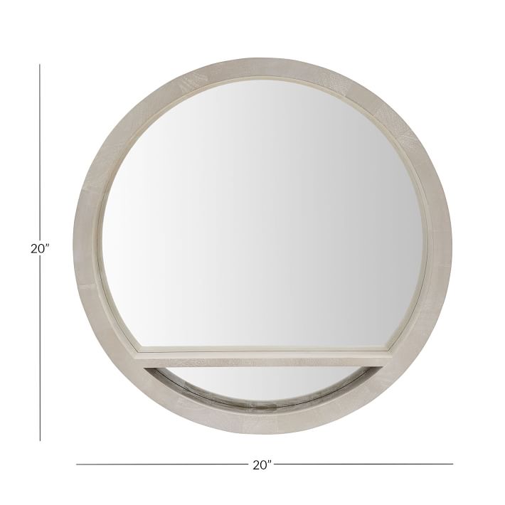 Brushed Fog Mirror with Ledge | Pottery Barn Teen