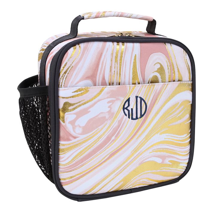 Gear-Up Marble Blush Gold Lunch Boxes | Pottery Barn Teen