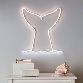 Mermaid LED Wall Light | Pottery Barn Teen