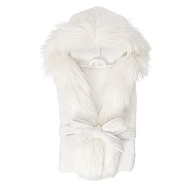 Himalayan Faux-Fur Trim Robe | Pottery Barn Teen