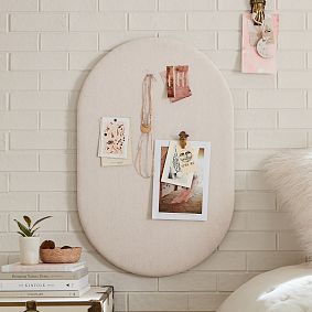 No Nails Oval Pinboard | Pottery Barn Teen