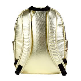 Metallic Puffer Gold Backpack | Pottery Barn Teen