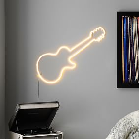 Guitar Wall Light | Pottery Barn Teen