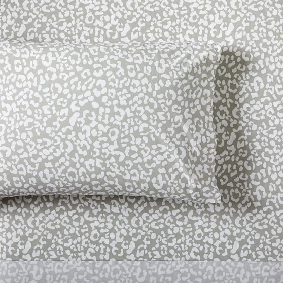 Preppy Cheetah Organic Sheet Set | Pottery Barn Teen