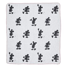 Disney Mickey Mouse Jaquard Throw Blanket | Pottery Barn Teen