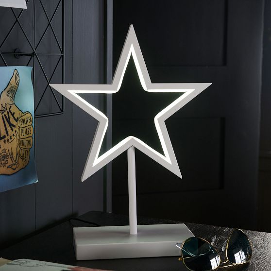 LED Star Tabletop Light | Pottery Barn Teen