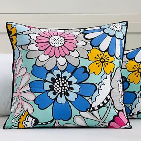 Color Me Floral Euro Pillow Sham | Sale | Pottery Barn Teen