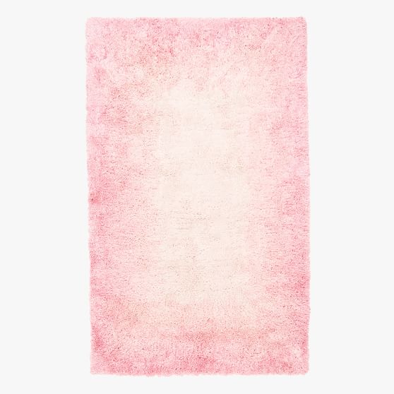 Ombre Performance Shag Rug - Blush | Pottery Barn Teen