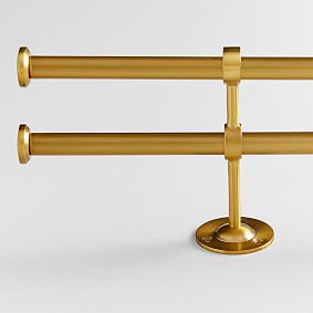 Classic Steel Rod - Brass | Window Hardware | Pottery Barn Teen