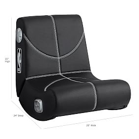 NBA Black Mini Rocker Gaming Chair | Pottery Barn Teen