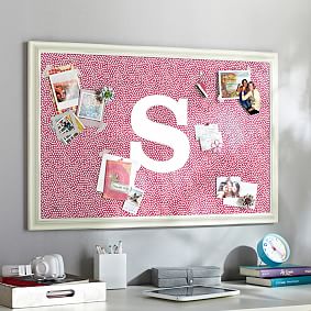 Mini Dot Framed Pinboard – Pink Magenta | Wall Organizers | Pottery ...