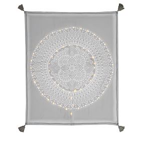 Fairy Light Mandala Wall Tapestry | Pottery Barn Teen
