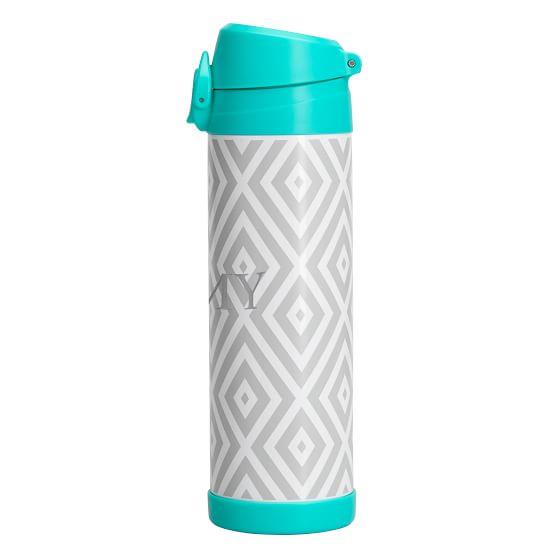 Gray Preppy Diamond 17 oz Water Bottle | Pottery Barn Teen