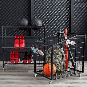 Industrial Metal Storage Gear Cart | Pottery Barn Teen