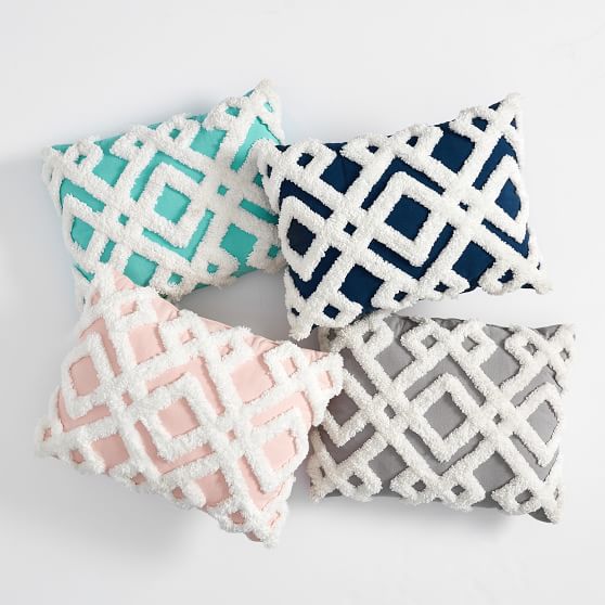 Geo Plush Pillows | Teen Throw Pillows | Pottery Barn Teen