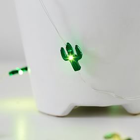 Cactus String Lights For Bedroom | Pottery Barn Teen