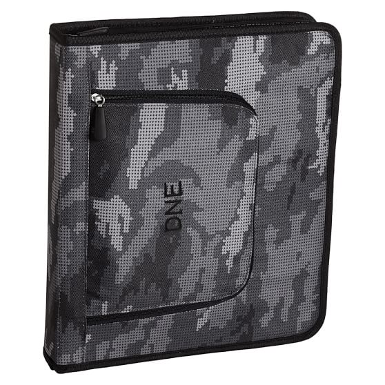 Black Digi Camo Binder For School | Clearance | Pottery Barn Teen