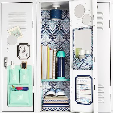 Decal Locker Mirrors - Set of 3 | Locker Decoration | Pottery Barn Teen