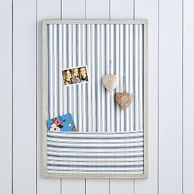 Wood Framed Pinboard With Pocket | Wall Organizers | Pottery Barn Teen
