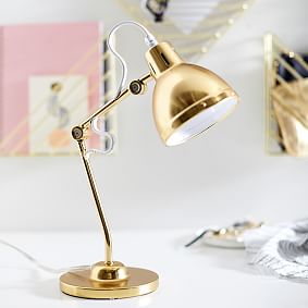 Metallic Penn Task Lamp Collection | Teen Lamp | Pottery Barn Teen