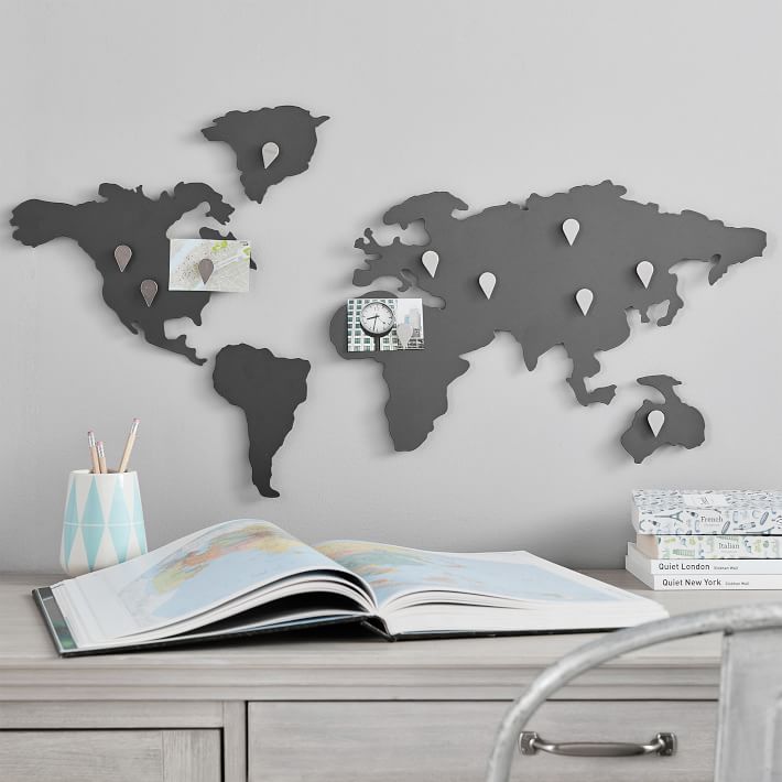 Umbra® Mappit Magnet Wall Decor | Dorm Wall Decor | Pottery Barn Teen