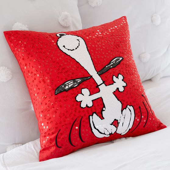 Peanuts® Snoopy Pillow Cover | Pottery Barn Teen