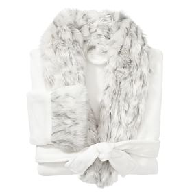 Faux-Fur Long Teen Robe | Pottery Barn Teen