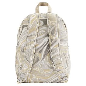 Gold Marble Metallic Teen Backpack | Pottery Barn Teen