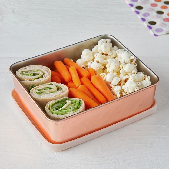 Rose Gold Stainless Steel Sandwich Box | Pottery Barn Teen