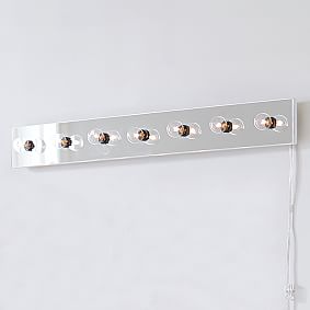 Mirrored Marquee Strip Light | Pottery Barn Teen