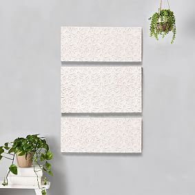 Wood Carved Triptych Art | Wall Decor | Pottery Barn Teen