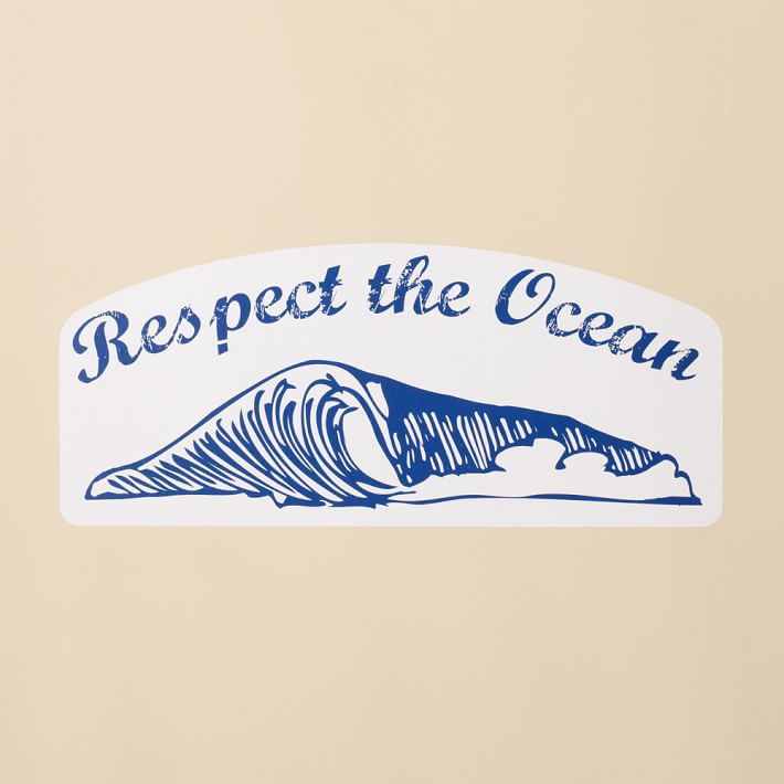 Respect the Ocean Decal | Teen Decor Sale | Pottery Barn Teen
