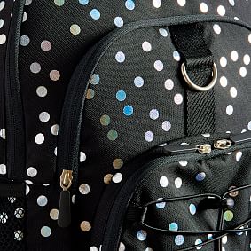 Iridescent Dot Black Teen Backpack | Pottery Barn Teen
