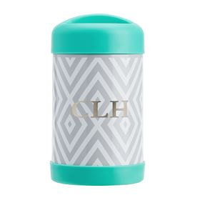 Gray Preppy Diamond 16 oz Thermos | Pottery Barn Teen
