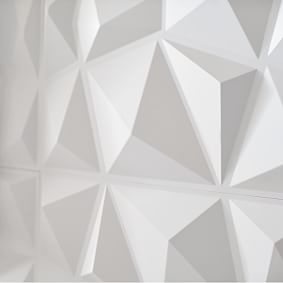 Dimensional Geometric Wall Tiles, Set of 8 | Wall Decor | Pottery Barn Teen