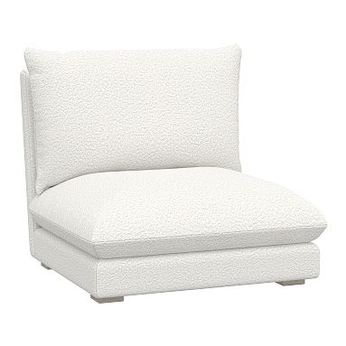 Open Box: Skye Armless Chair, Chuncky Boucle Ivory | Pottery Barn Teen