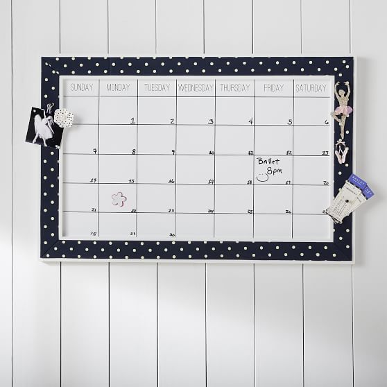 Pinboard Framed Calendar | Wall Organizers | Pottery Barn Teen