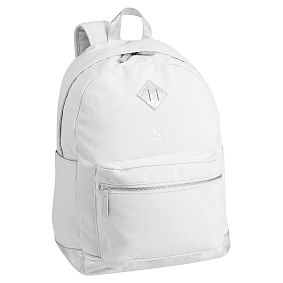 Solid Gray With Silver Metallic Teen Backpack | Pottery Barn Teen