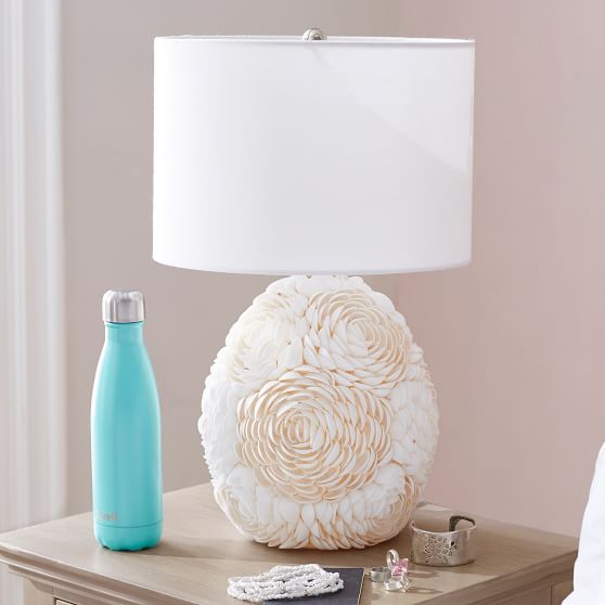 Shell Floral Double Bulb Table Lamp | Teen Lamp | Pottery Barn Teen
