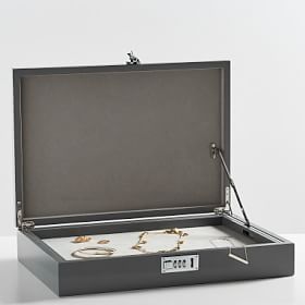 Locking Security Box | Dorm Jewelry Storage | Pottery Barn Teen