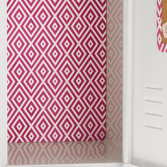 Preppy Diamond Pink Magenta Locker Wallpaper | Locker Decoration ...