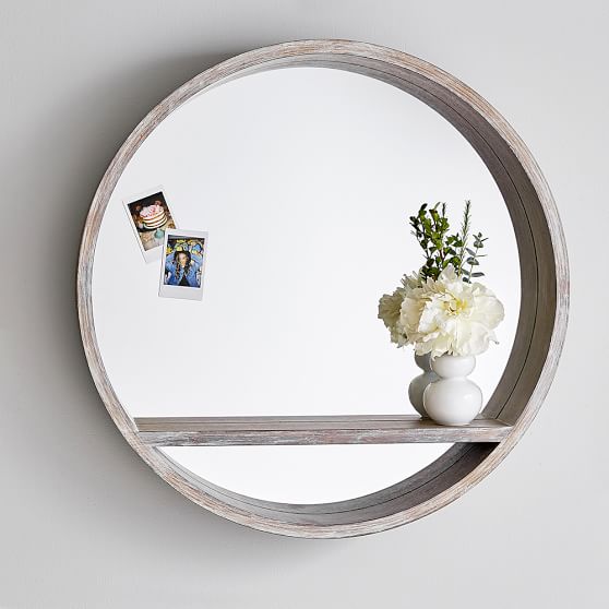 Wood Decorative Mirror Shelf | Pottery Barn Teen