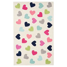 Happy Hearts Rug - Sale | Pottery Barn Teen