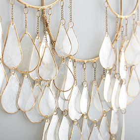 Capiz And Metal Wall Hanging | Wall Decor | Pottery Barn Teen