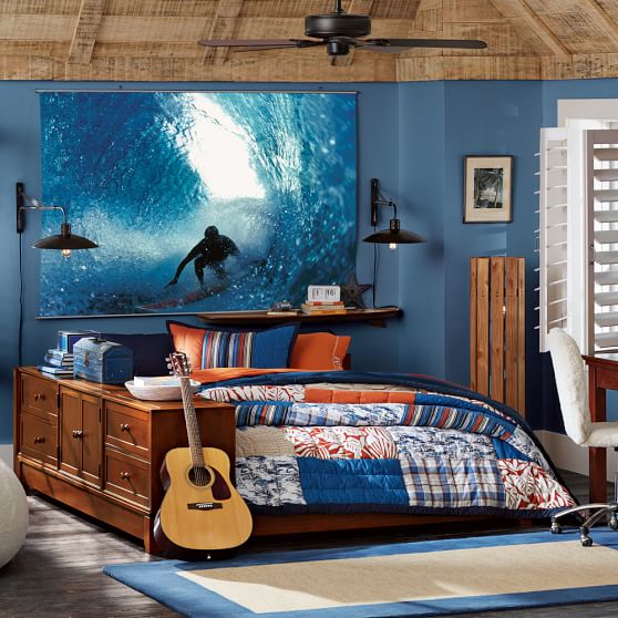 Wave Rider Wall Mural | Wall Decor | Pottery Barn Teen