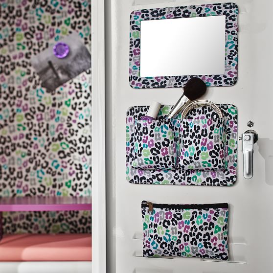 Mini Multi Locker Mirror - Pockets + Pouch | Locker Decoration ...