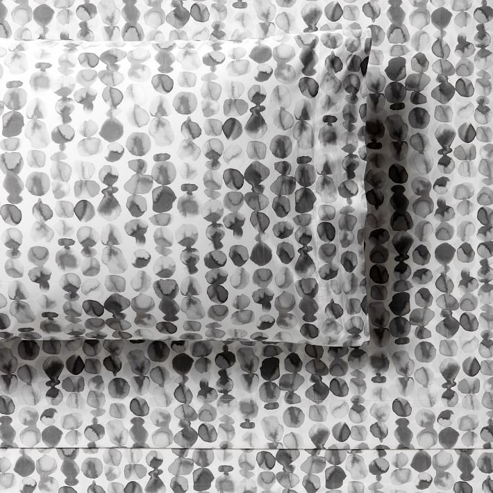 west elm x pbt Watercolor Stones Organic Sheet Set | Pottery Barn Teen