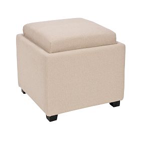 Square Storage Ottoman | Pottery Barn Teen